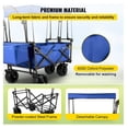 Collapsible Garden Cart Wagon, Extra Large Folding Utility Wagon with ...