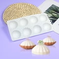8-cavity Semicircular Petals Silicone Mold Mousse Cake Mold Decorating ...