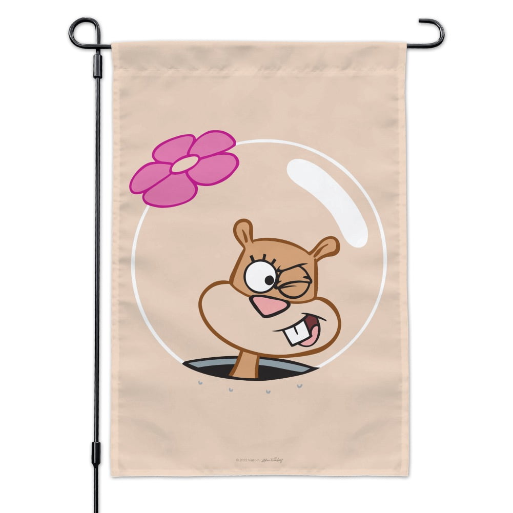 SpongeBob Sandy Wink Face Garden Yard Flag - Walmart.com
