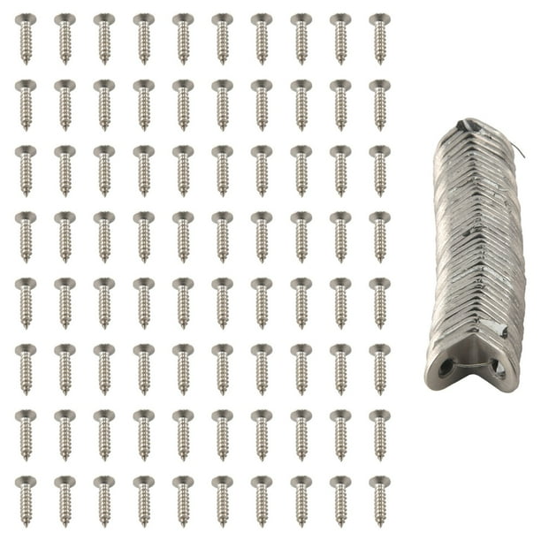 Symkmb 40PCS L Bracket Corner with 80PCS Screws, Corner Bracket, Angle ...