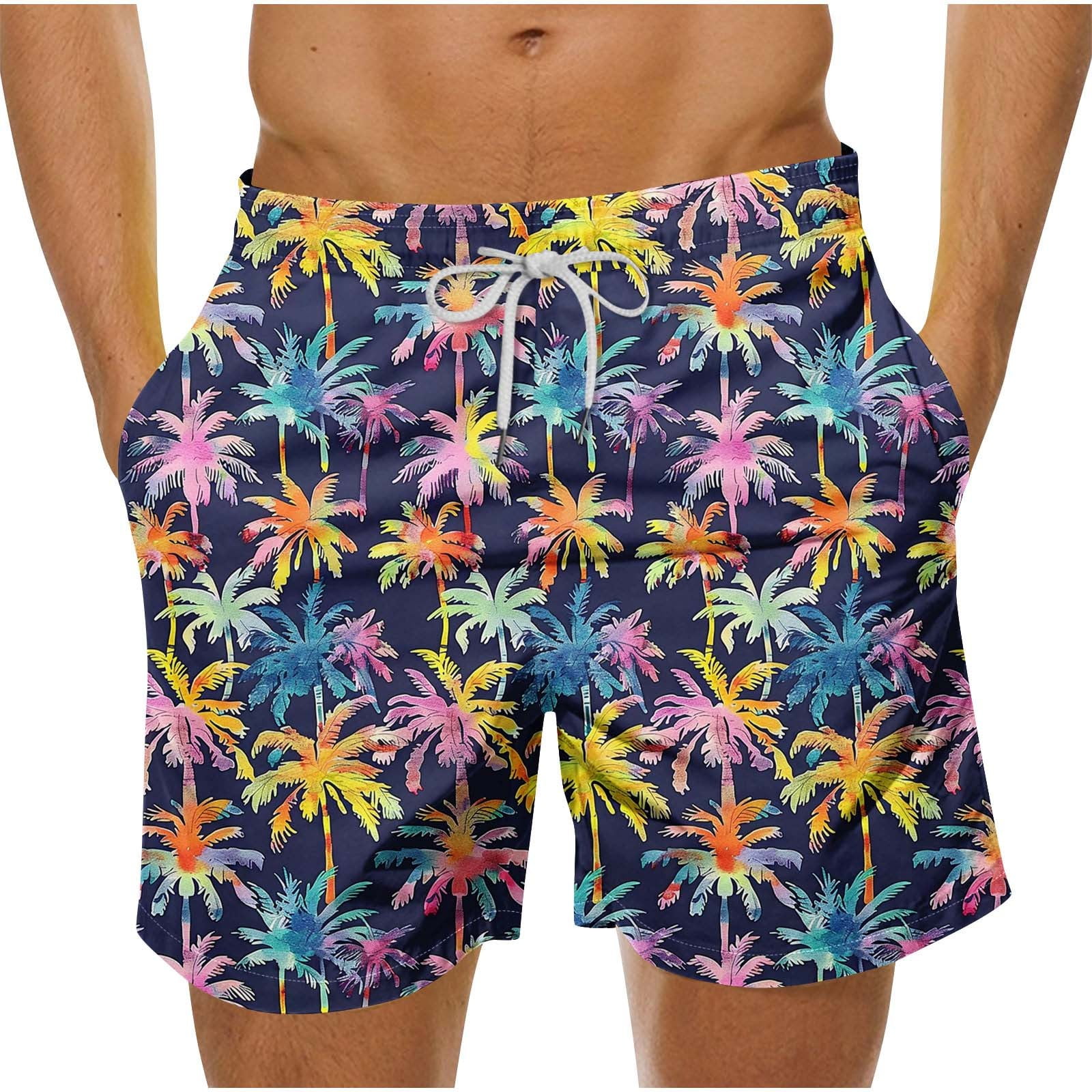 Click here for Unbranded Mens Swim Shorts Hawaiian Print Quick Dr... prices