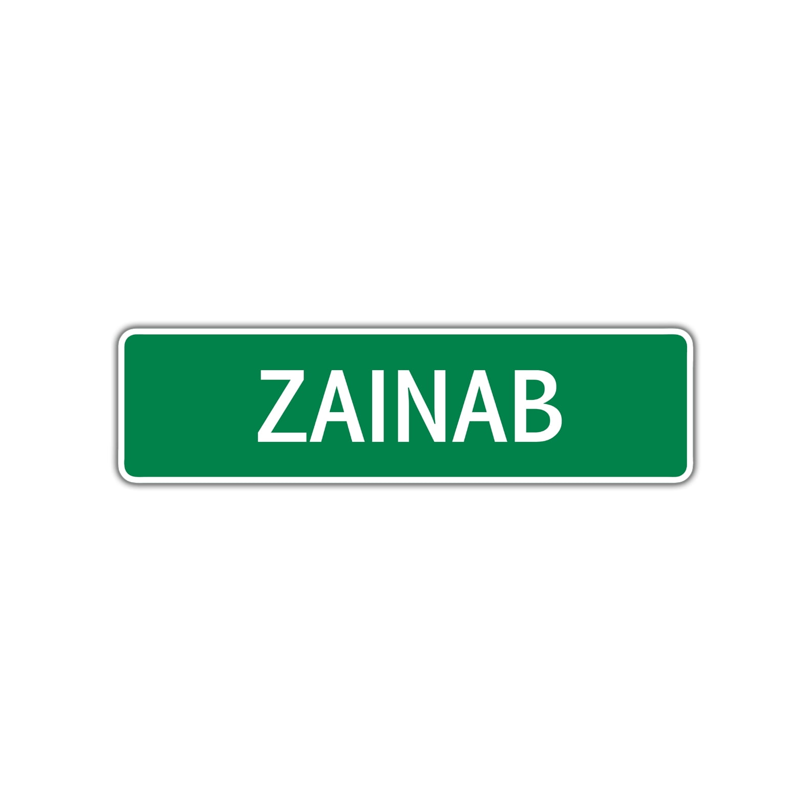 Zainab Girls Children Name Letter Printed Plaque Decoration Label ...