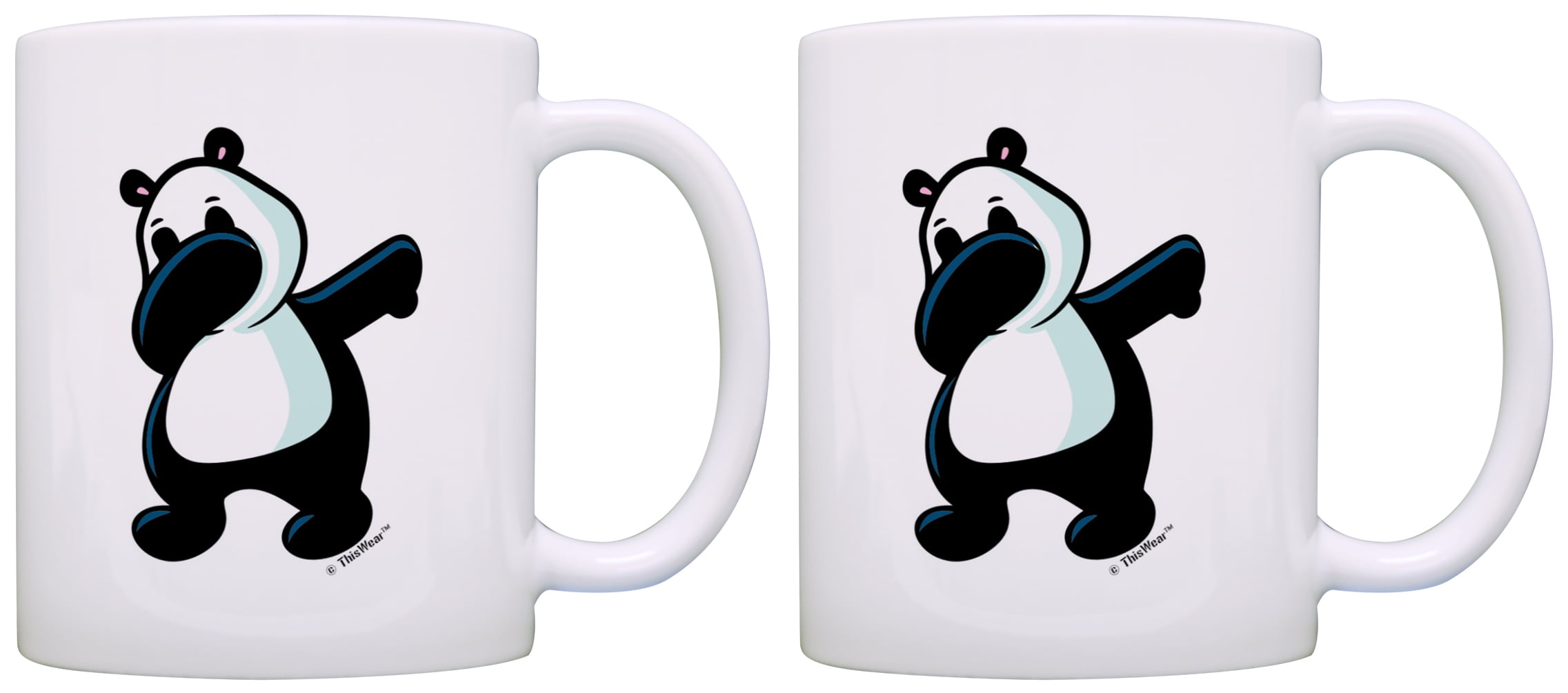 ThisWear Funny Panda Gifts Dabbing Panda Bear Funny Meme Dance 11 ounce ...