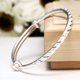 Willstar Adjustable Bangle Plating 925 Silver Bracelet Ladies Jewellery ...