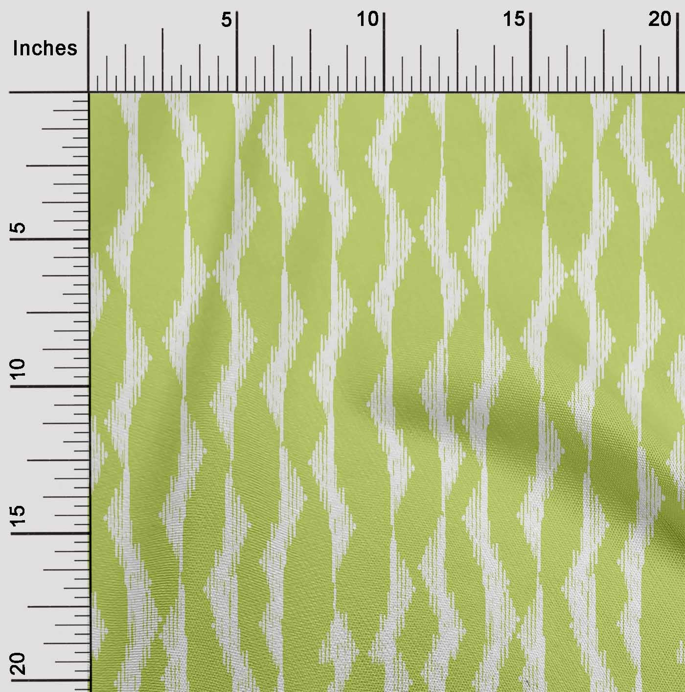 oneOone Viscose Jersey Fabric Abstract Stripe Ikat Fabric Prints By ...