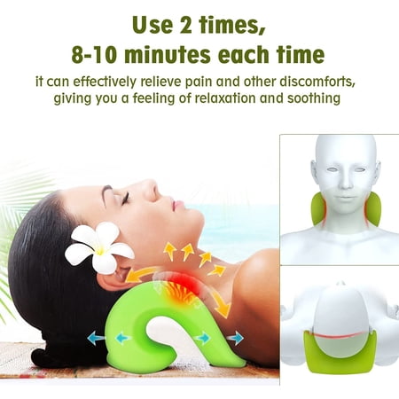 Neck Stretcher Support Pillow for TMJ Pain Relief and Spine Alignment ...
