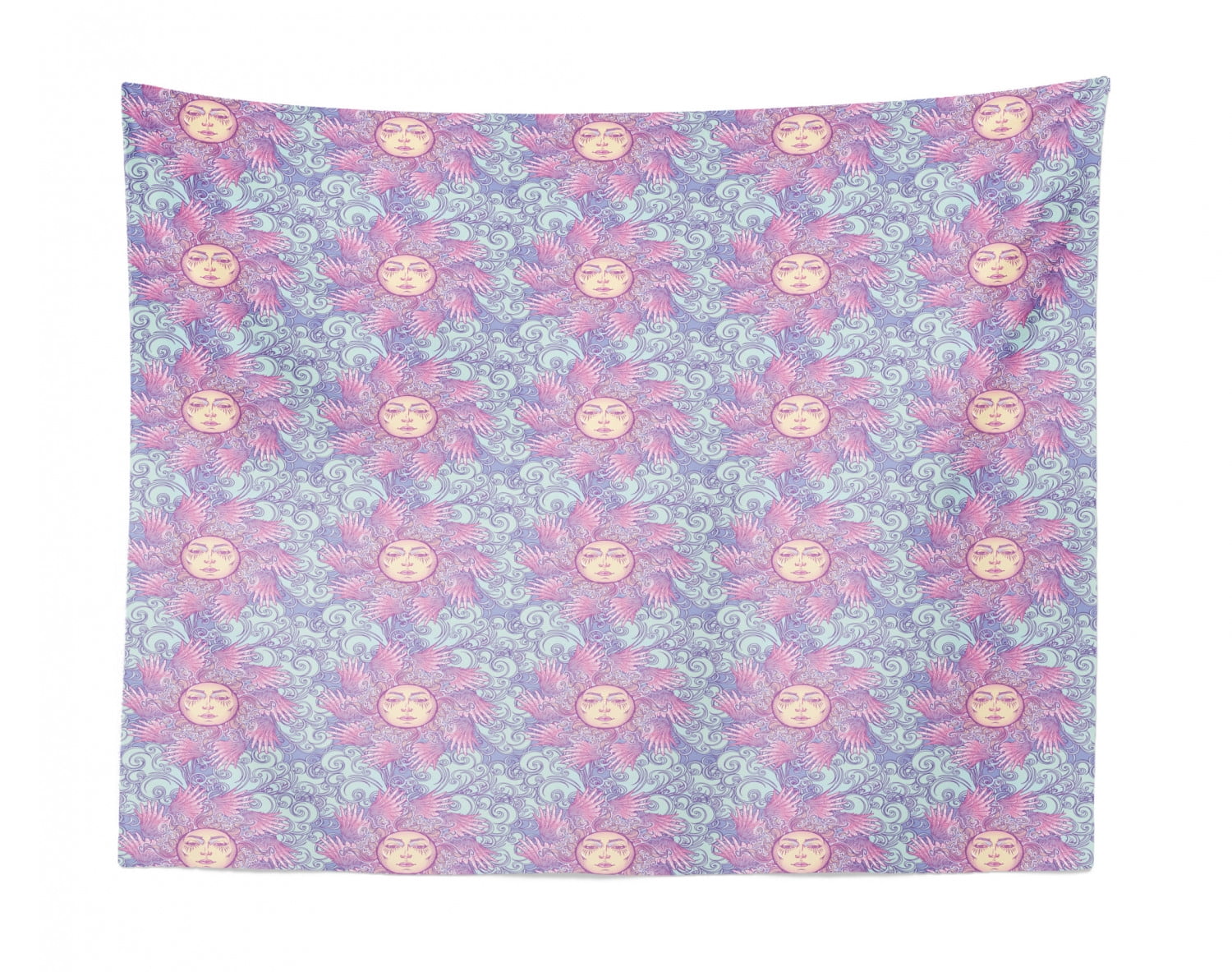 Rose Tapestry, Pink Rose Flowers on Contemporary Design Black and White ...