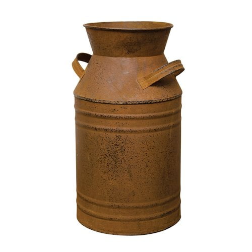 The Hearthside Collection Decorative Rusty Metal Milk Can - Walmart.com