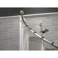 Delta 42205-SS 1x5 ft Shower Rod with Brackets 6 inch Bow, Brushed ...