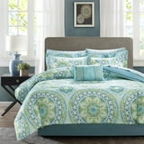 Home Essence Nepal Bed in a Bag Comforter Bedding Set, Blue, Queen ...