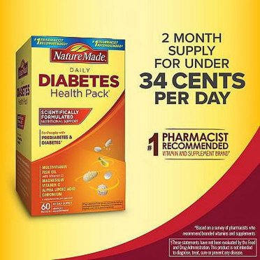 Nature Made Multivitamin Diabetic Supplements - Complete Daily Health ...