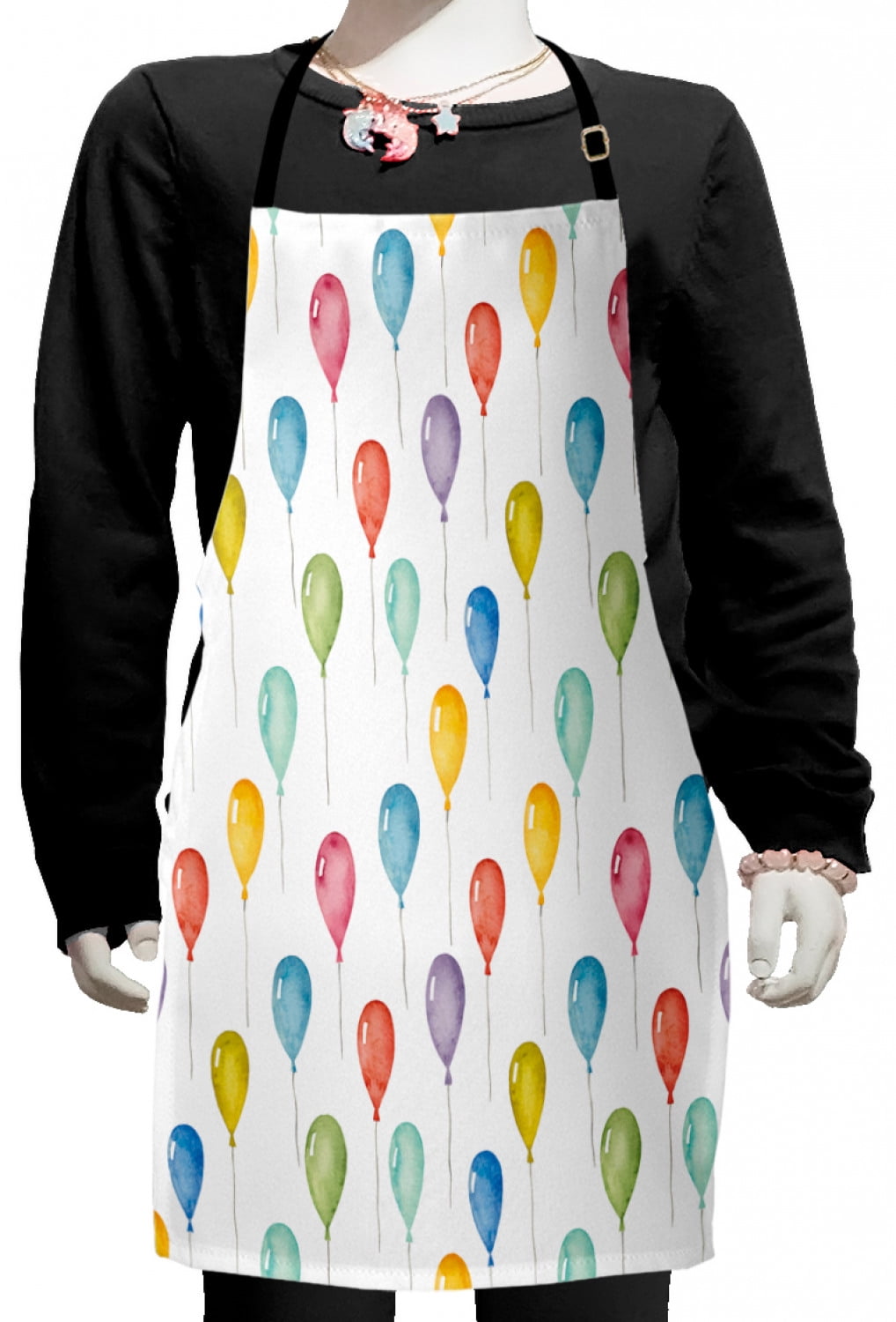 Colorful Kids Apron, Colorful Balloons Birthday Party Theme Celebration ...