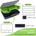 Prociv Large Tackle Box Double Layer Tackle Box Organizer Storage with ...