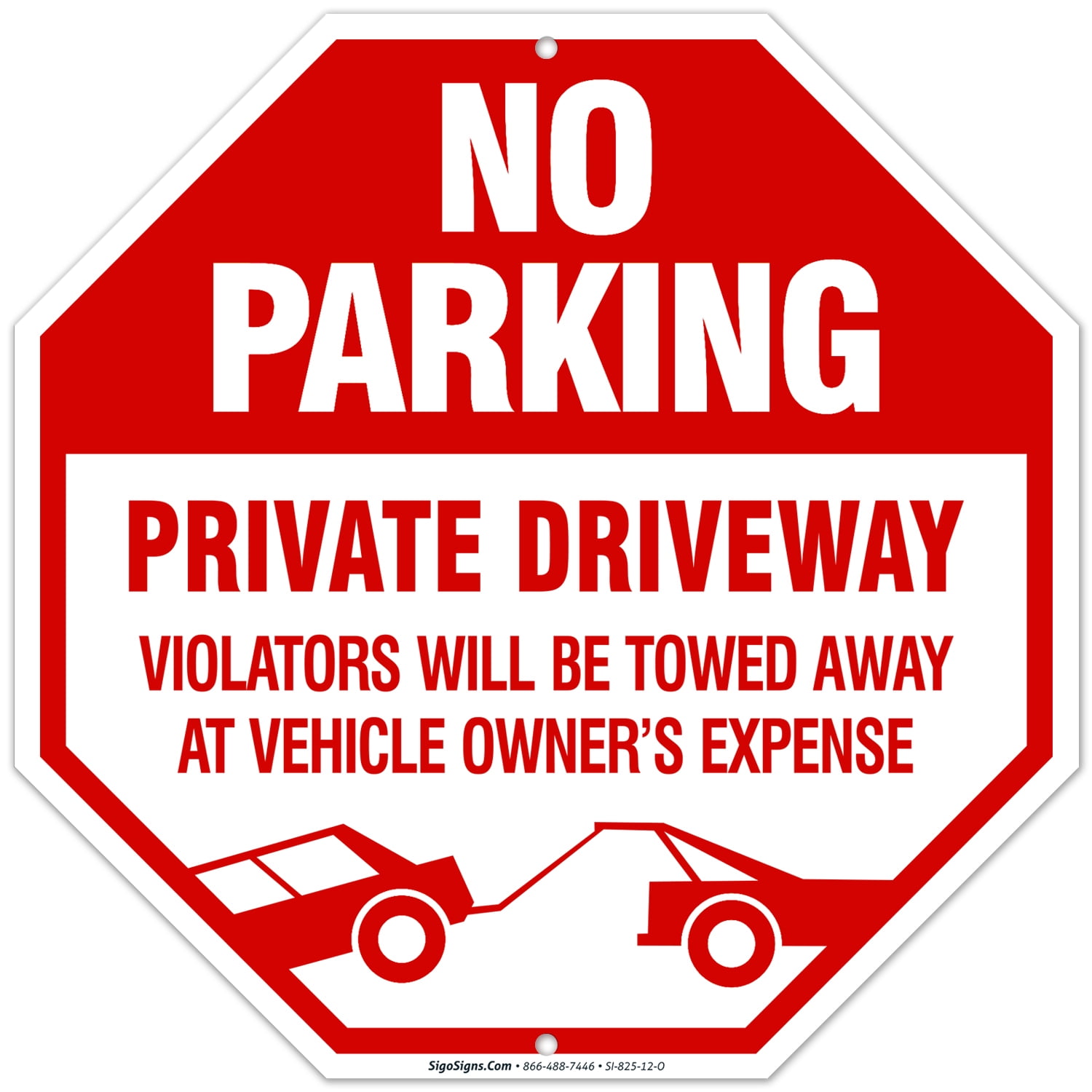 Private Driveway Sign, No Parking Sign, - Walmart.com
