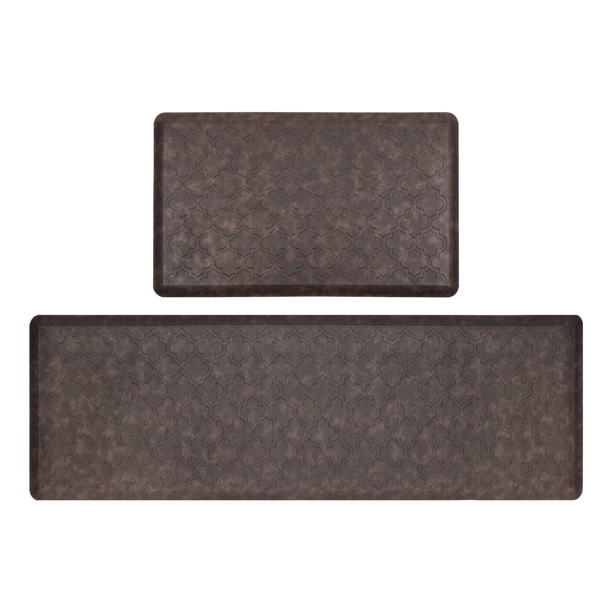 MeyJey PVC Floral Anti Fatigue Kitchen Rug Set 2 Piece 20" x 30" + 20 ...