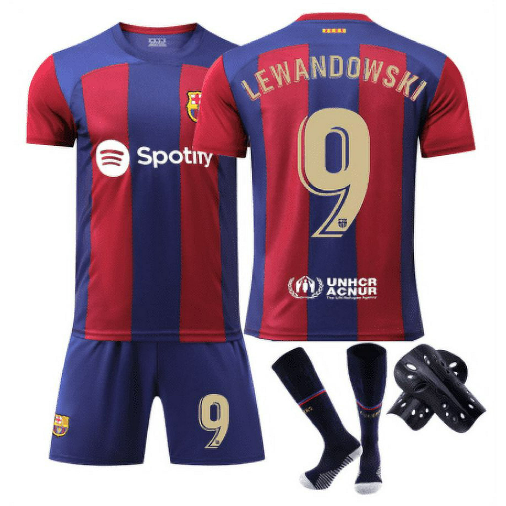 Click here for Diao Adult Barcelona Home No.9 Lewandowski No.8 Pe... prices
