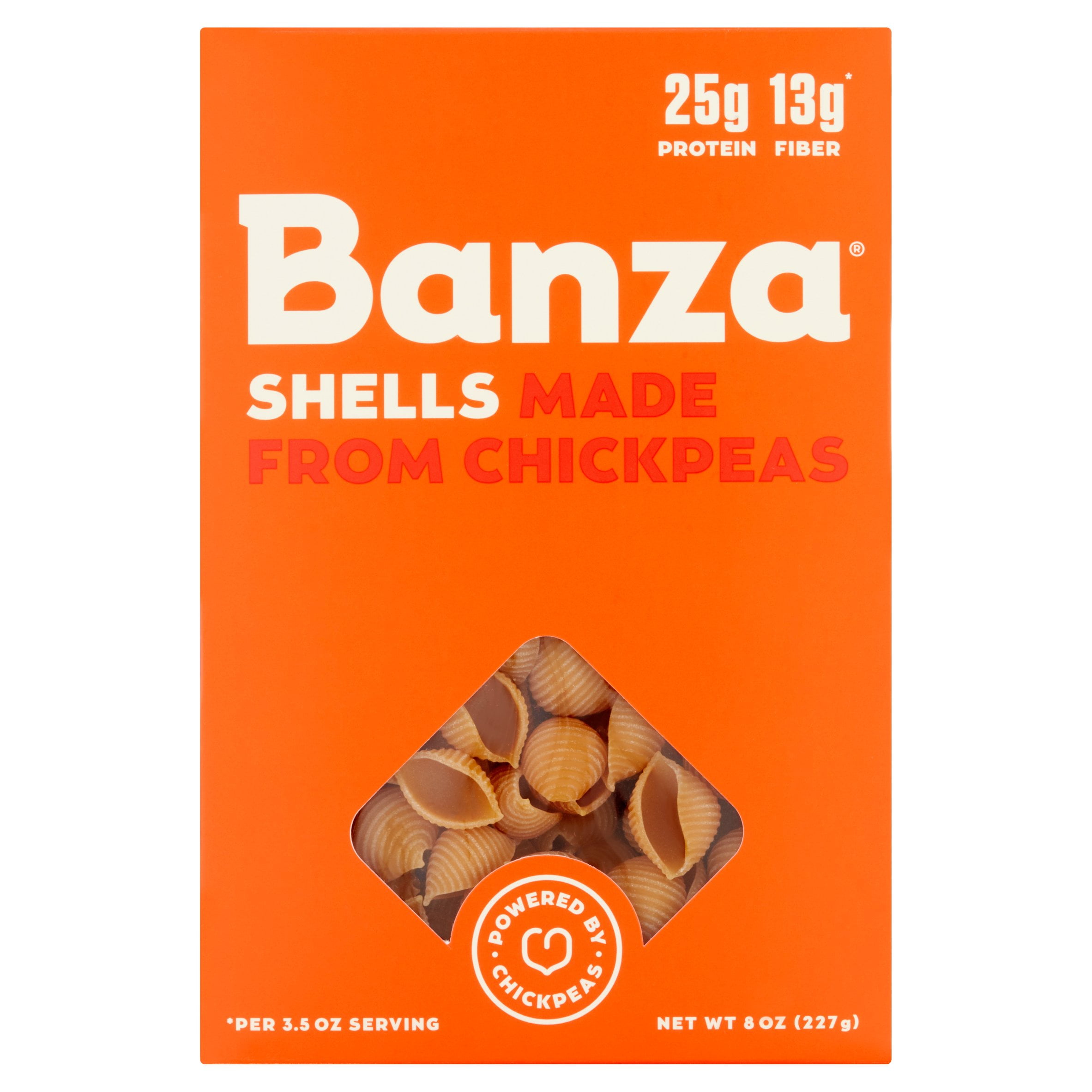 Banza Shells Made from Chickpeas Pasta, 8 oz, 6 pack - Walmart.com