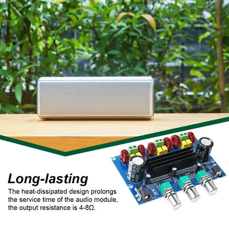 Bluetooth-compatible Power Amplifier Board 2.1 Double Audio Music Sound ...