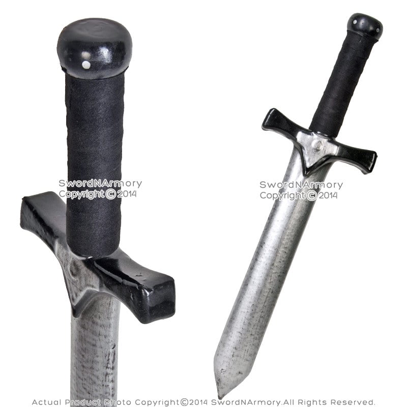 18" Fantasy Dark Knight Dagger LARP Foam Short Sword Latex Game ...