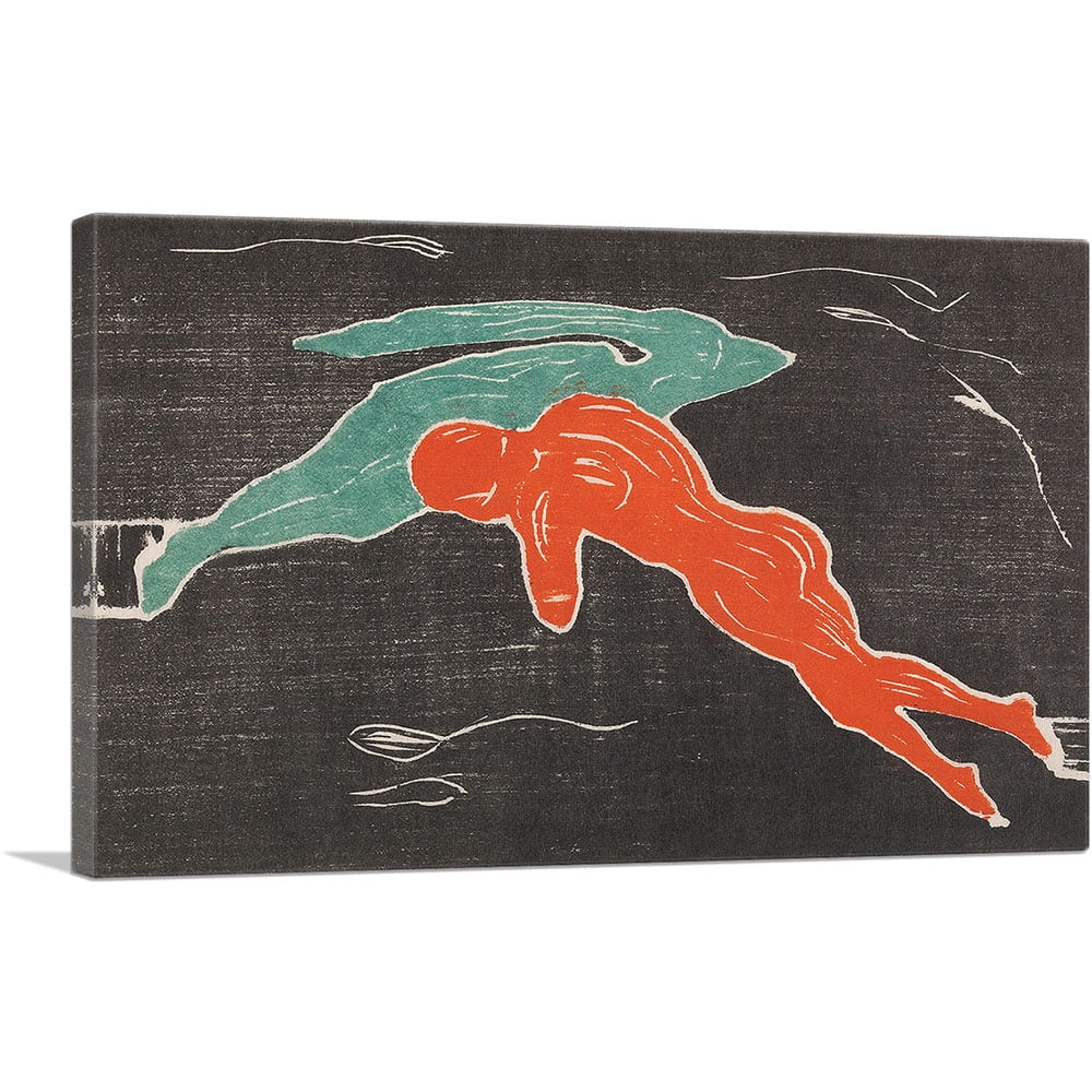ARTCANVAS Encounter in Space 1899 Canvas Art Print by Edvard Munch ...