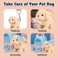 Sunforu Pet Care Play Set, Little Plush Yellow Dog Grooming Toys with ...
