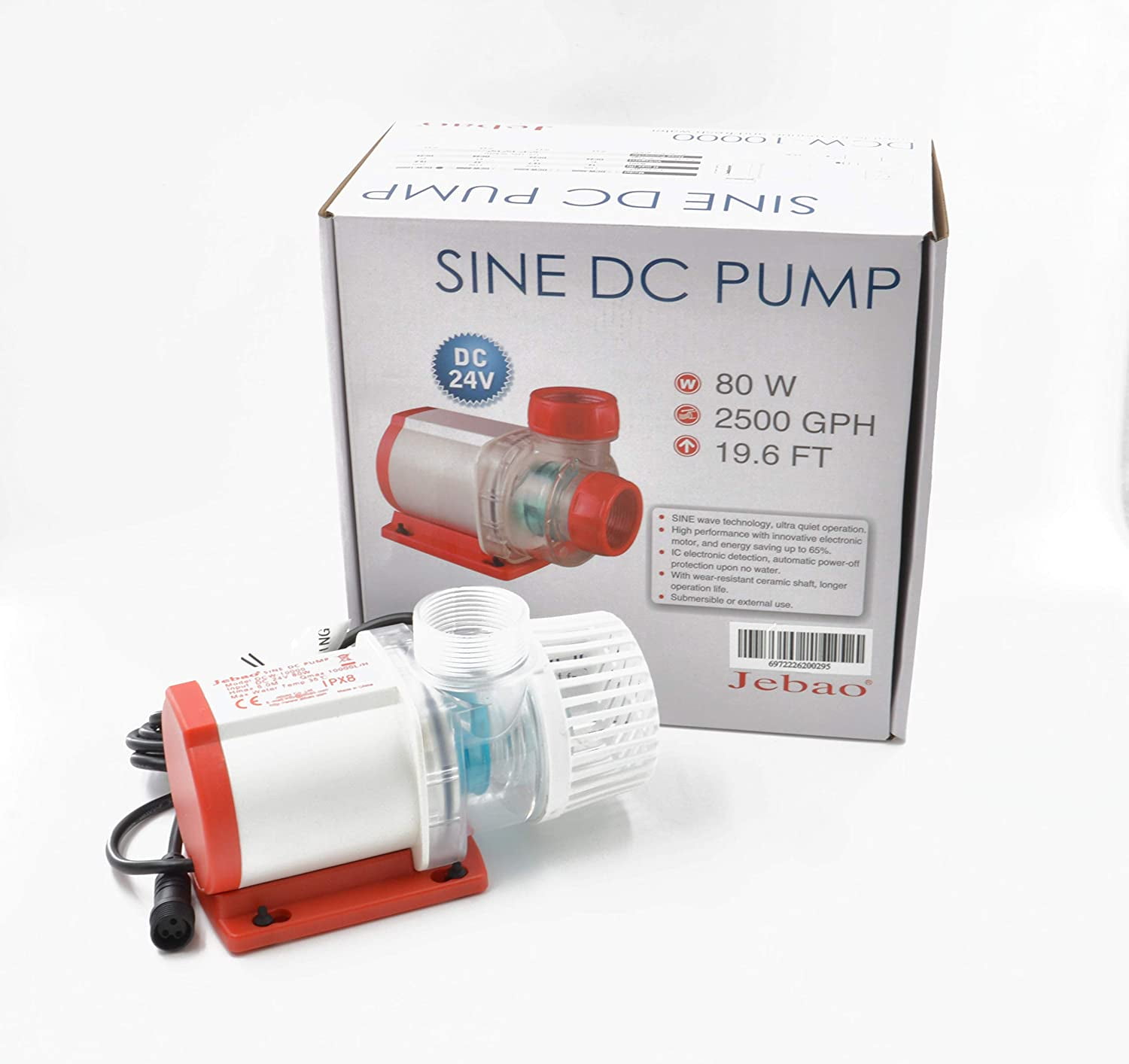 Jebao DCW-10000 SINE DC Controllable Water Pump, 2500GPH - Walmart.com
