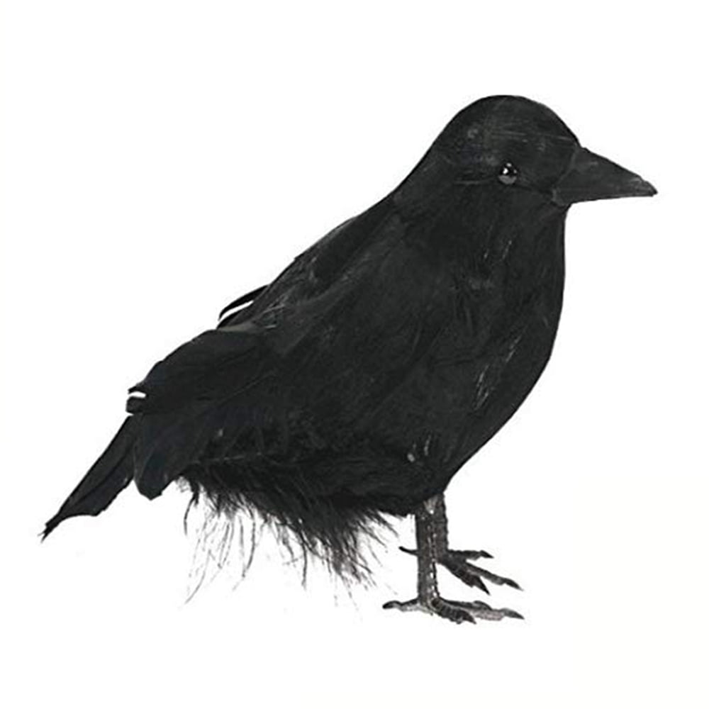 Halloween Black Crow Artificial Bird Raven Prop Art and Crafts for ...