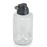 Mainstays 64 fl oz Reusable Water Bottle, Clear, Light-Weight, Wide ...