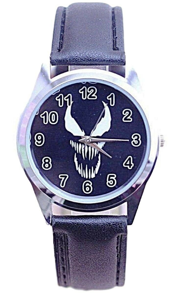 Venom Character Genuine Leather Band Wrist Watch - Walmart.com