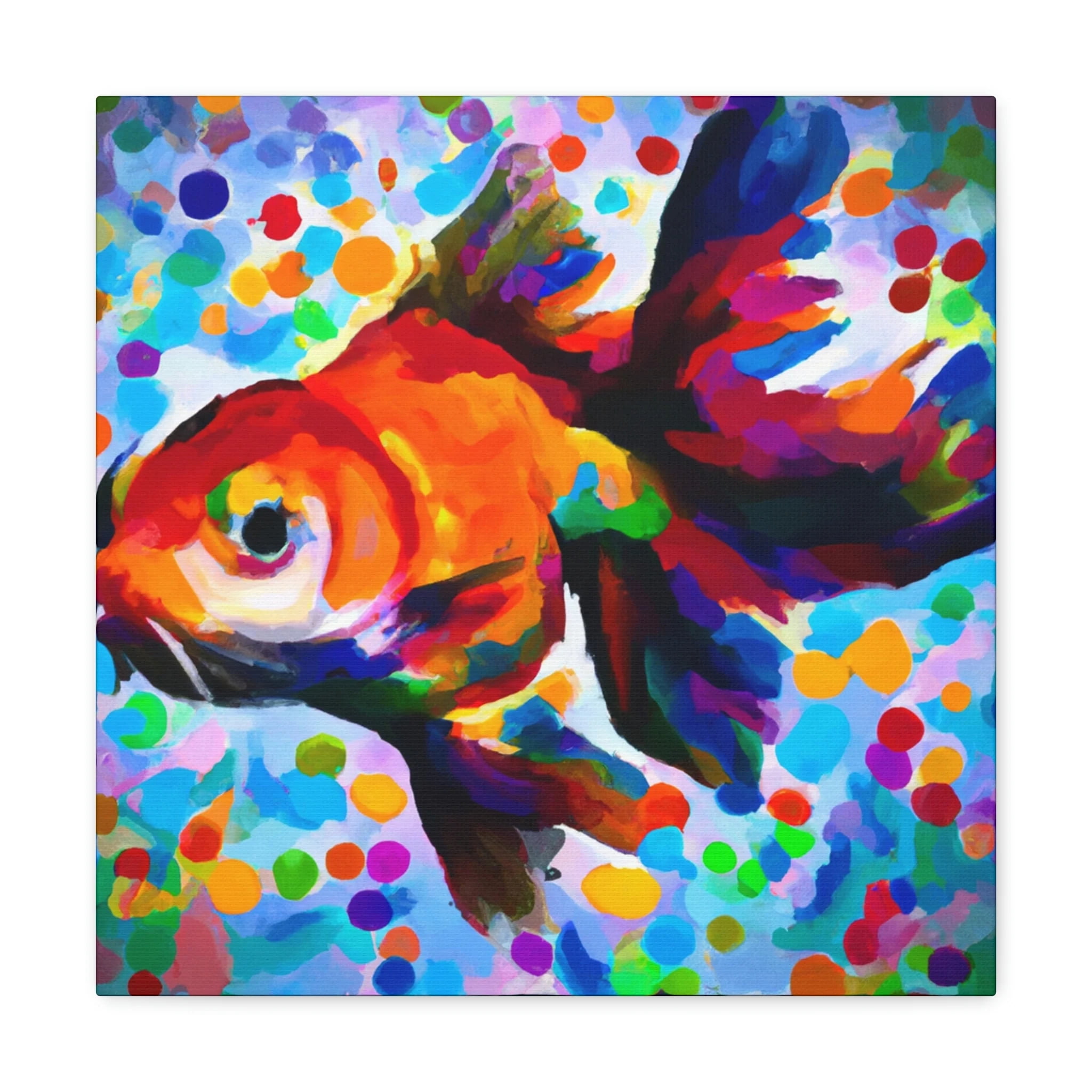 Guppy Goes Pop Art - Canvas - Walmart.com