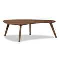 Baxton Studio Scarlette Mid-Century Modern Walnut Finished Coffee Table ...