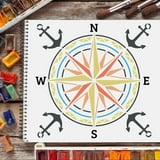 Compass Painting Reusable Stencils Template 11.8x11.8inch - Walmart.com