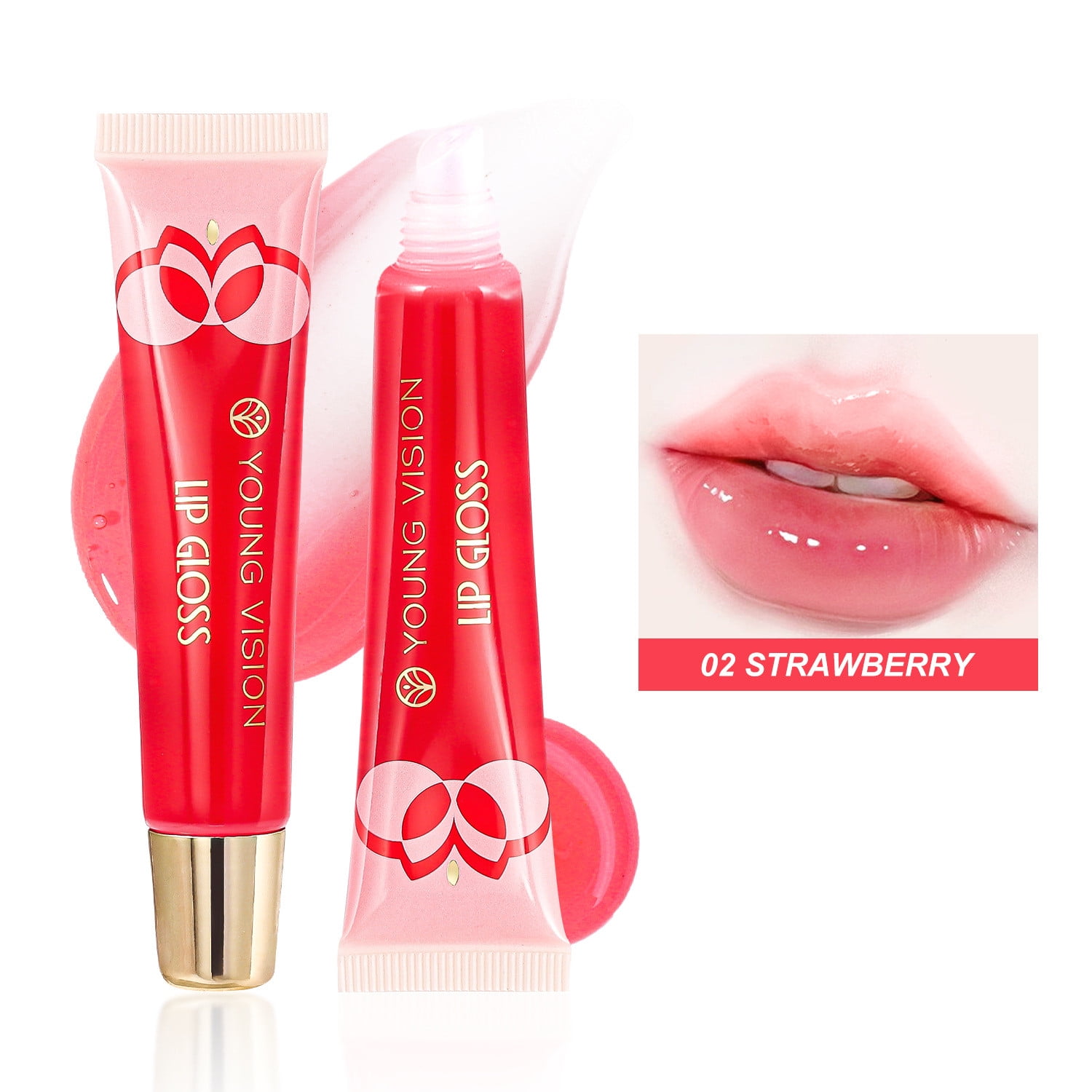 Kokovifyves Plumping Lip Glow Oil Fruit Extract Tinted Lip Balm Gloss Color Changing ...