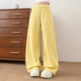 Ashyfjp Women Jogger Pants Casual Elastic Drawstring Waist Wide Leg ...