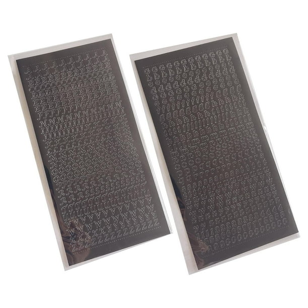 2 uds. letras en inglés, de álbumes de recortes, números del alfabeto ...