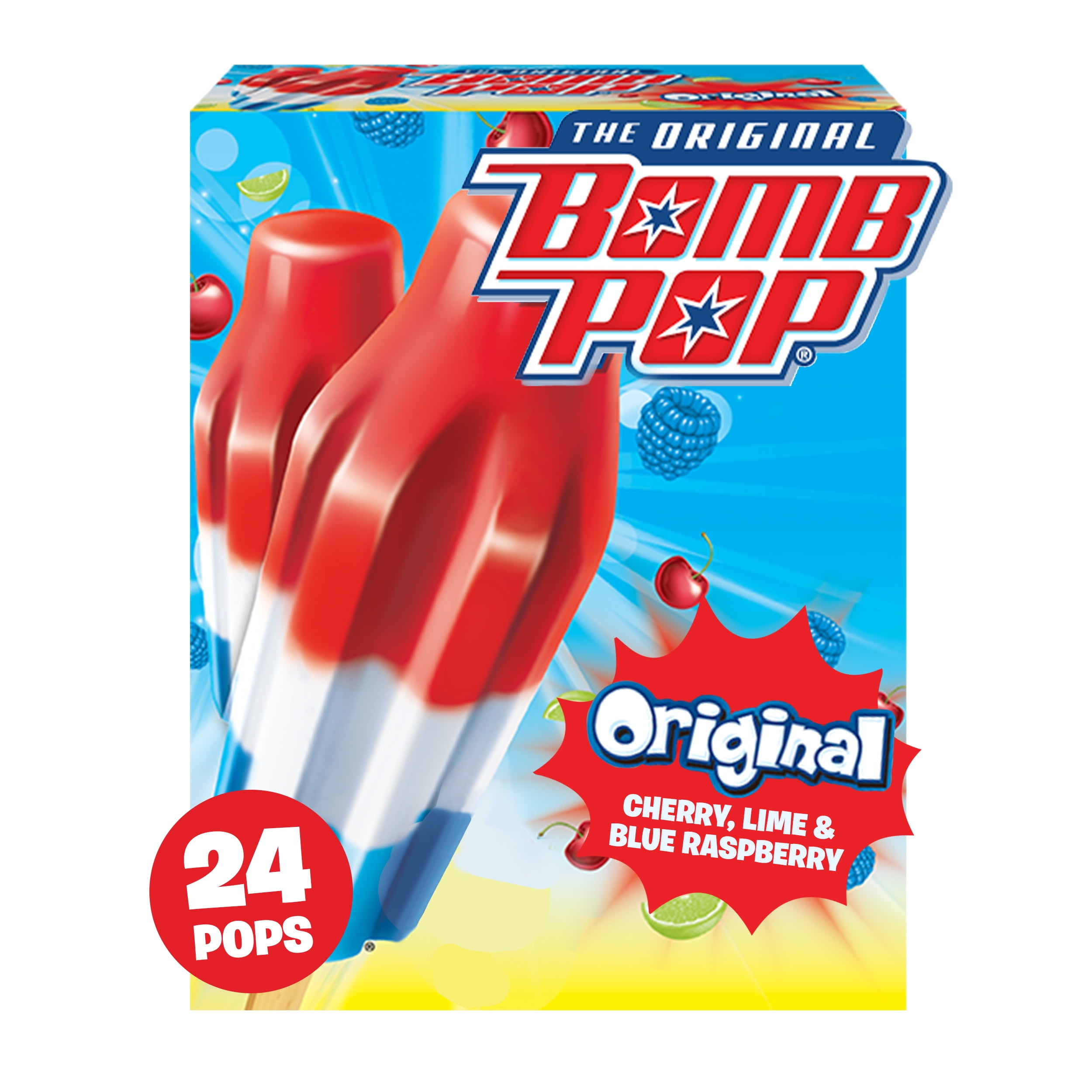 Bomb Pop Original Ice Pops, 24 Count - Walmart.com Bomb Pop Original Ice Pops, 24 Count - Walmart.com