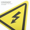 FRCOLOR 4 Pcs Warning Electric Fence Safe Sign Safety Triangles Yellow ...