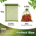 100 Pcs Fruit Protection Bags - Reusable Drawstring Fruit Protection ...