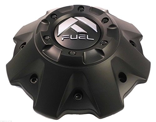 Fuel Wheels Flat Black Black Rivets Custom Center Cap Set of Four (4 ...