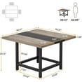 Tribesigns Small Conference Room Table for 4 People,Square Meeting ...