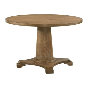 Picket House Furnishings Liam Round Dining Table in White and Natural ...