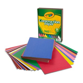 Crayola Bulk Construction Paper, 12 Assorted Color - Walmart.com