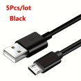 5pcs, Micro USB Cable, 3ft/6ft, Micro USB Cable 5A Fast Charging Wire ...