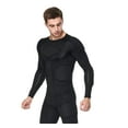 Padded Compression Shirt Long Sleeve Protective Top Rib Chest Protector ...