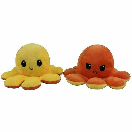 Double-sidedlip Reversible Octopus Plush Toy Squid Stuffed Doll ...