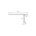 RDP D-Style Copper Drip Edge (10 Piece Bundle) (3/4" x 4.5" x 5 ...