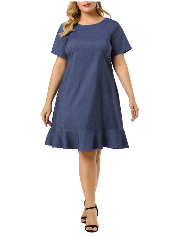 Women's Plus Size Denim Shirts