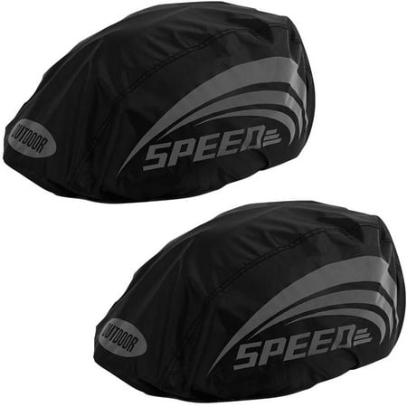 Pack of 2 bicycle helmet rain cover waterproof helmet cover unisex rain ...