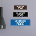 Signs ByLITA Standard No Outside Food Sign (Black) - Large - Walmart.com