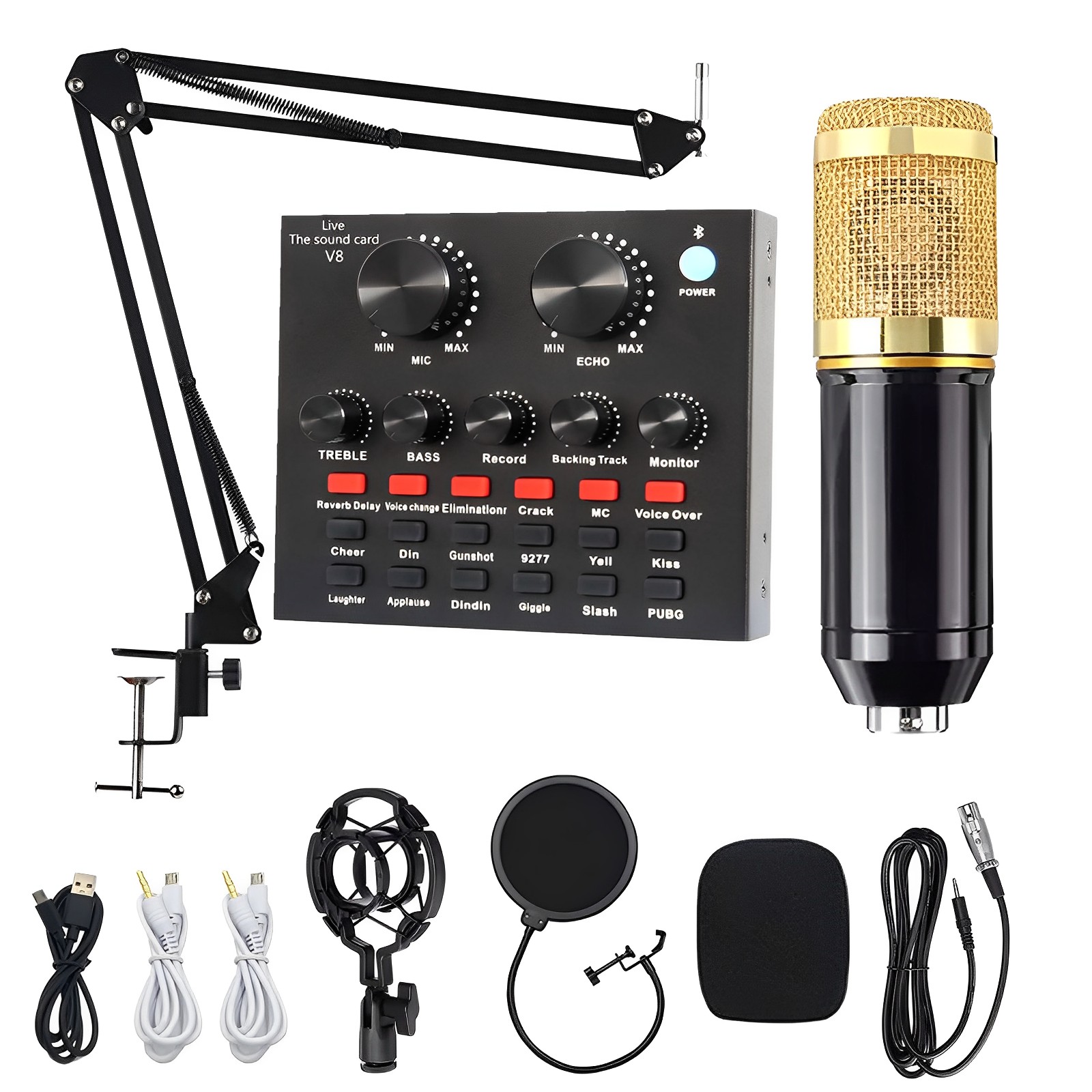 Podcast Equipment Bundle,Podcast Microphone Bundle,USB Microphone Kit ...